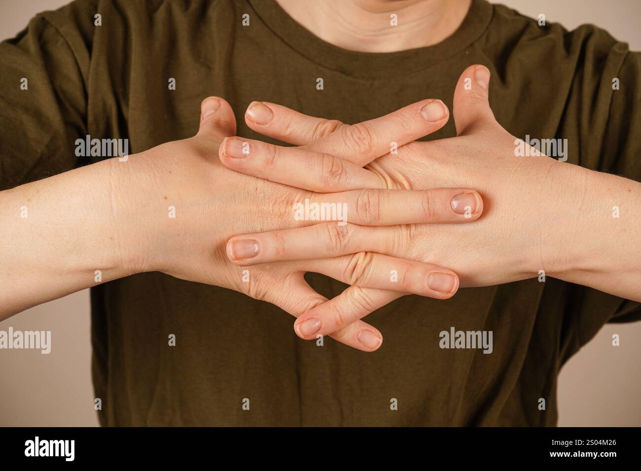 A simple yet powerful representation of togetherness. Two hands clasped ...