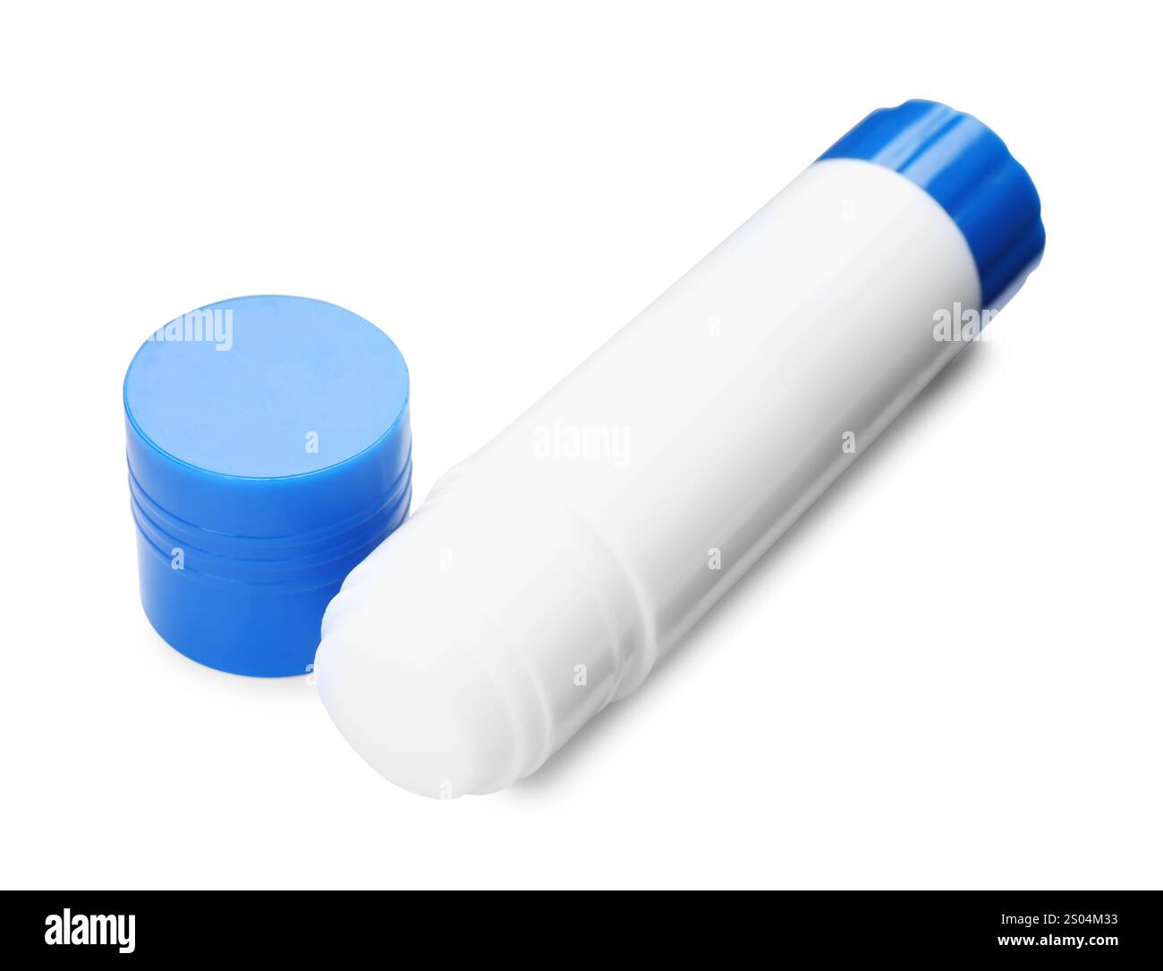 One glue stick and cap isolated on white Stock Photo - Alamy
