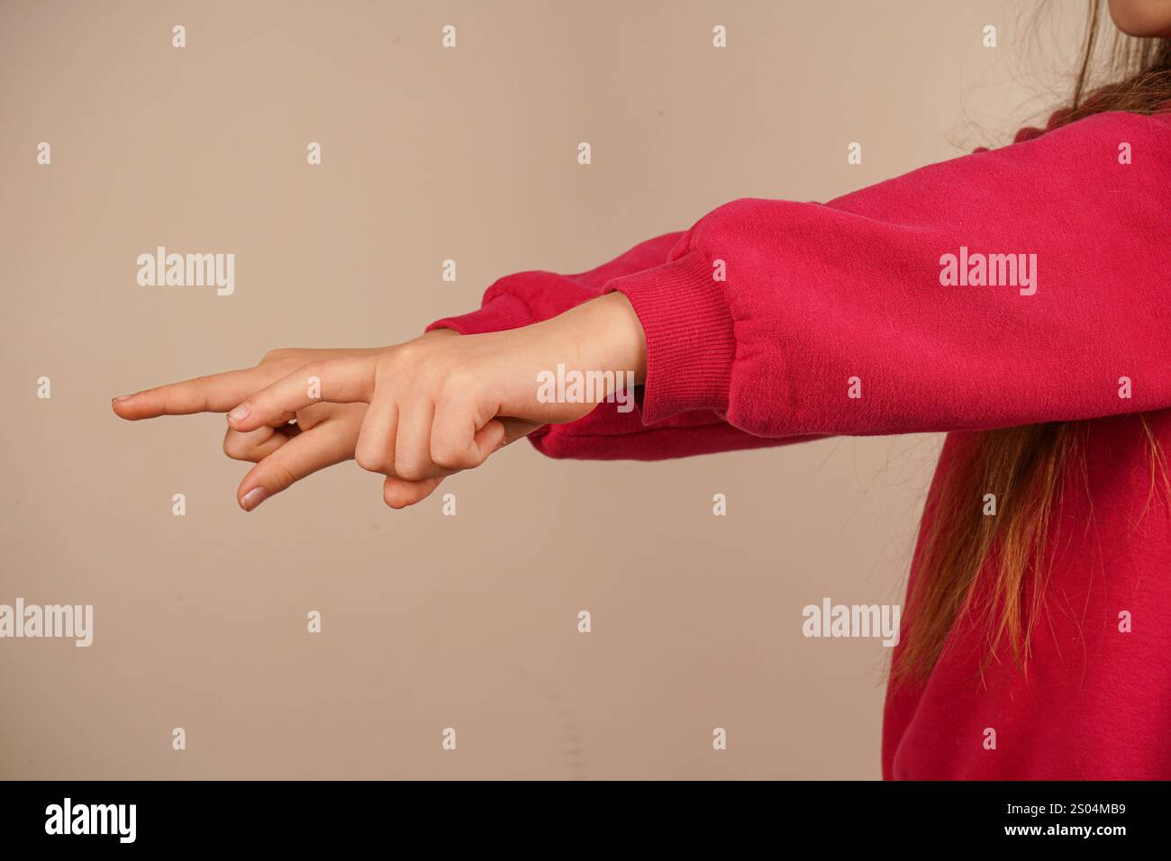 This gesture emphasizes contrast and symmetry. A pair of hands with ...