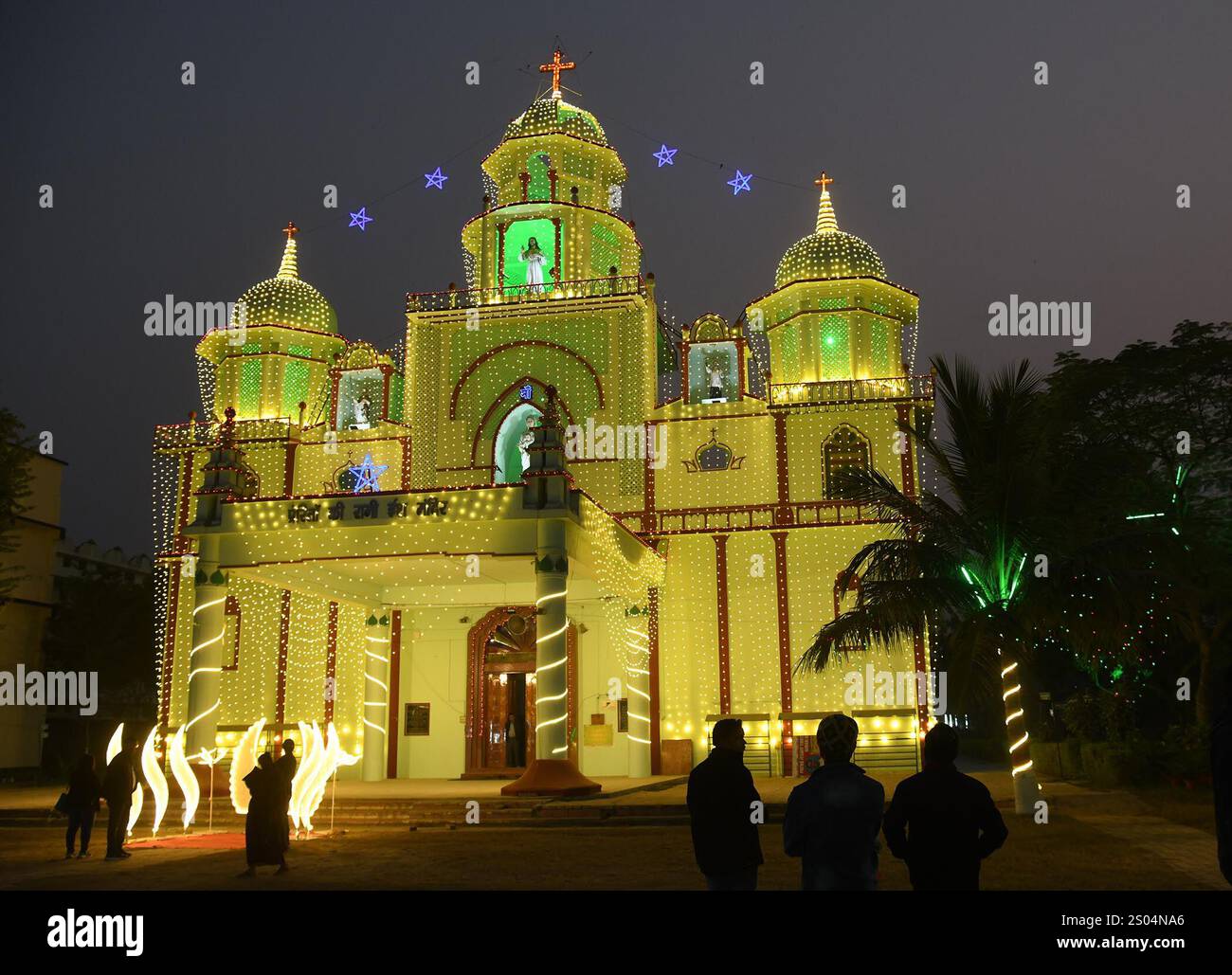 India. 24th Dec, 2024. PATNA, INDIA - DECEMBER 24: A view of jhanki of ...