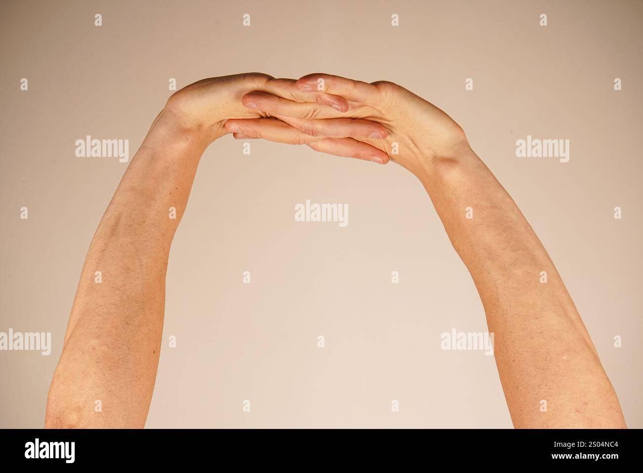 Two hands clasped together, symbolizing unity and connection, set ...