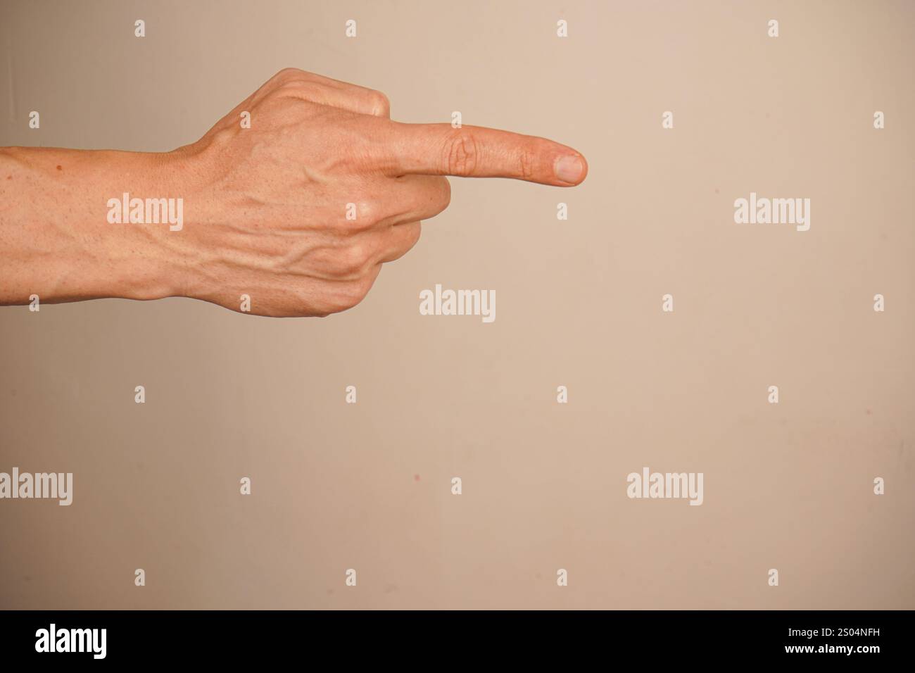 A hand gesture using the index fingers to create visual direction. The ...