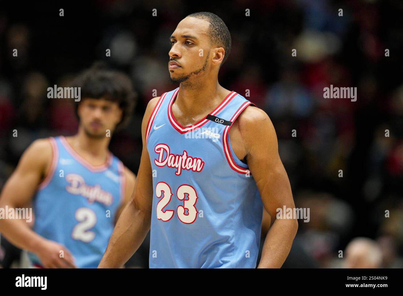 Dayton forward Zed Key (23) plays during an NCAA college basketball ...