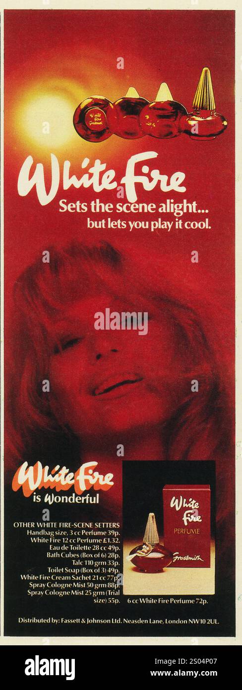 Red white 1970s vintage hi-res stock photography and images - Alamy