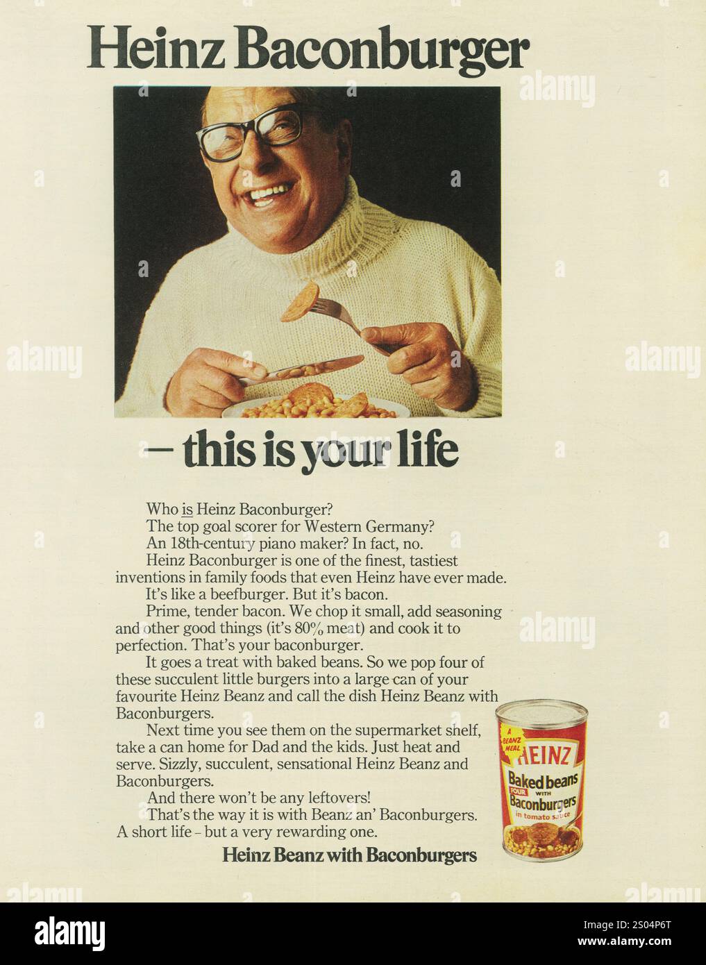 Heinz bacon beans with baconburgers hi-res stock photography and images ...