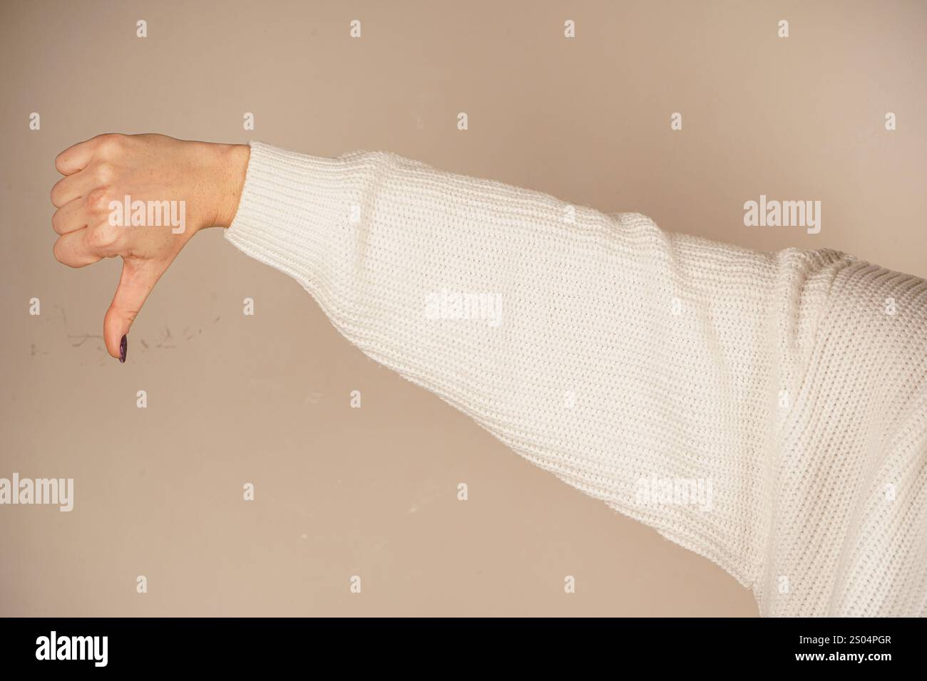 Thumbs down in a general sign of disapproval. This simple yet powerful ...