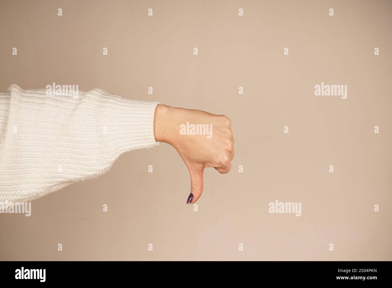 Thumbs down in a general sign of disapproval. This simple yet powerful ...