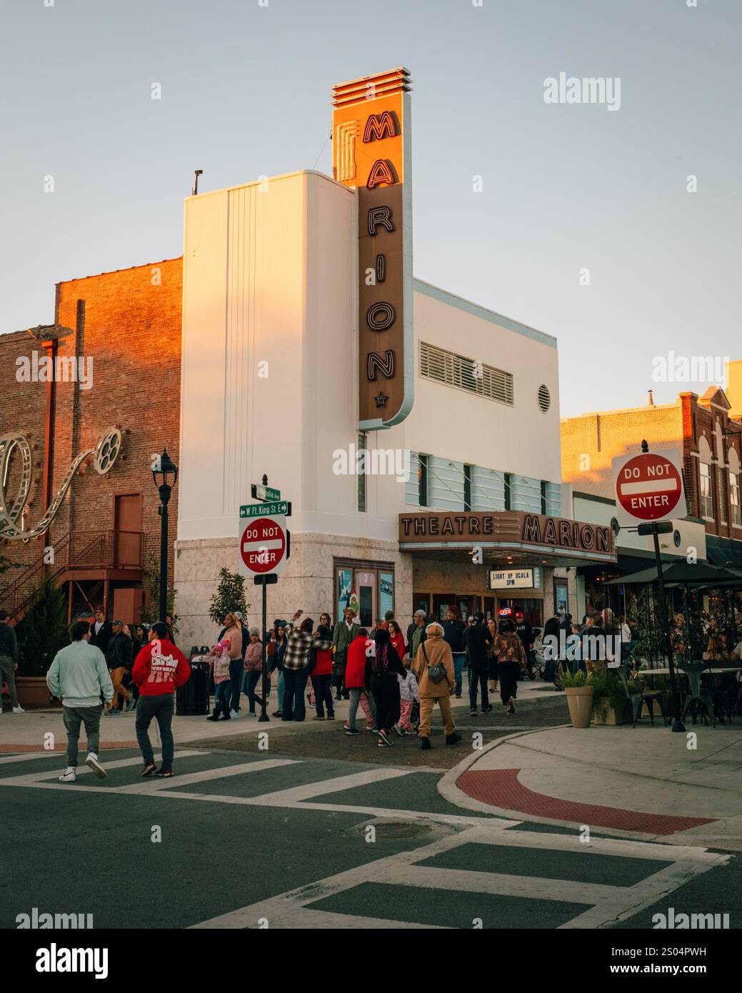 Marion Theatre vintage sign, Ocala, Florida Stock Photo - Alamy