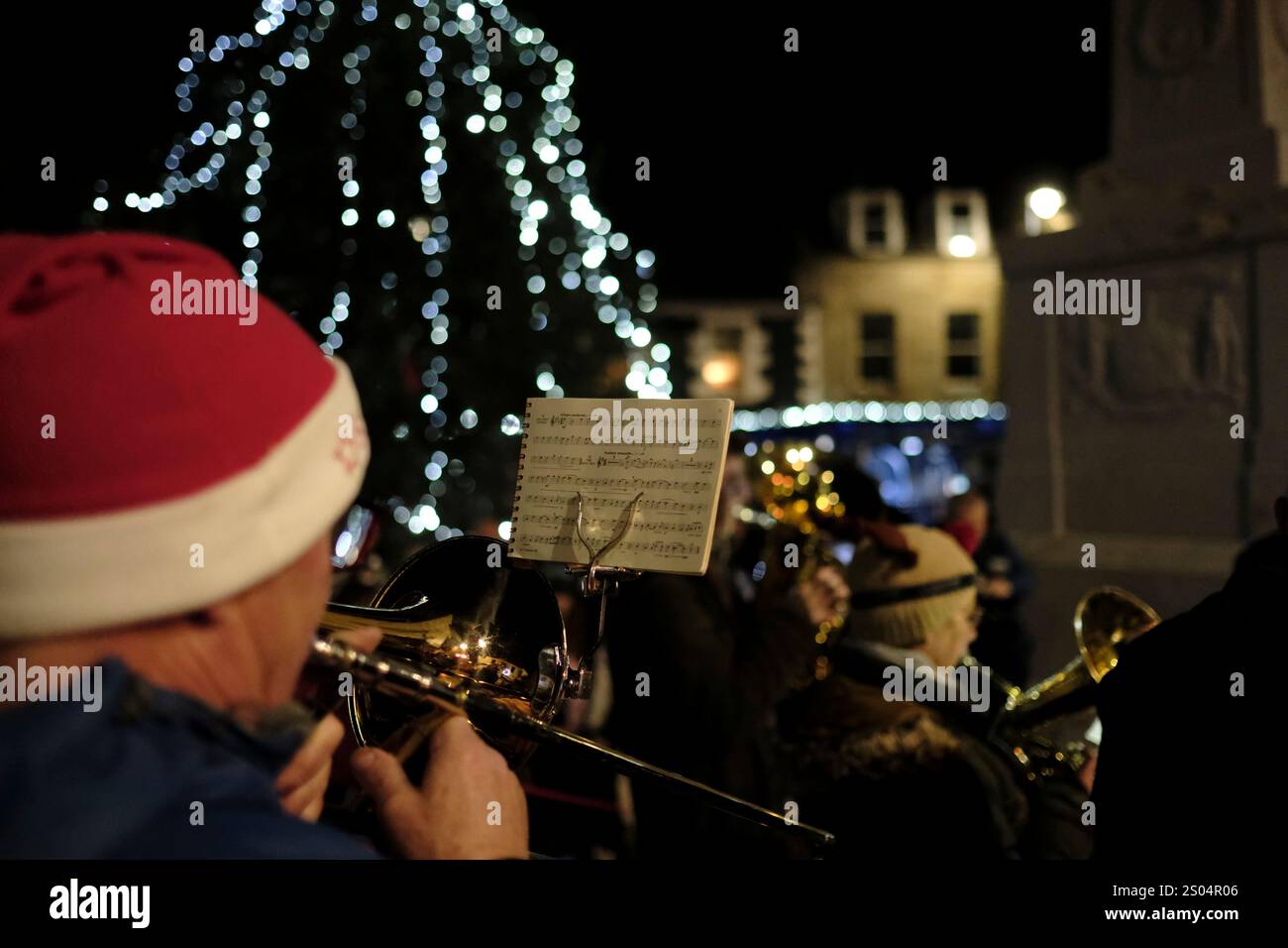 Selkirk, UK. 24th Dec, 2024. Christmas Eve traditional Community Carol ...