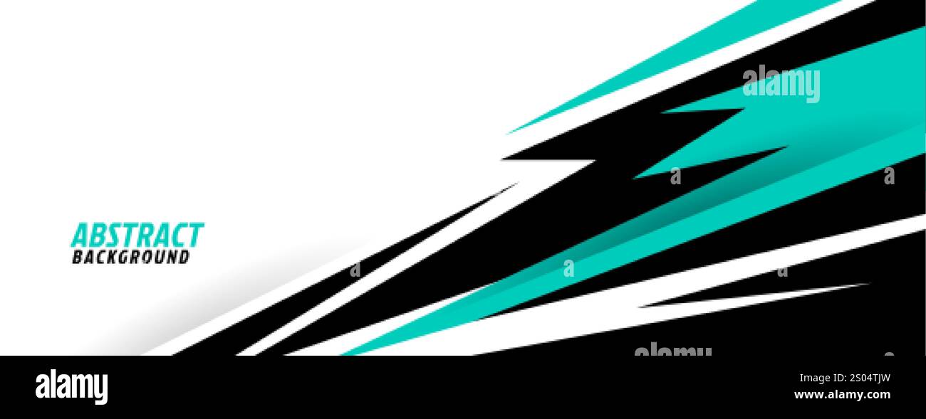 abstract turquoise geometric shapes sports background design Stock ...
