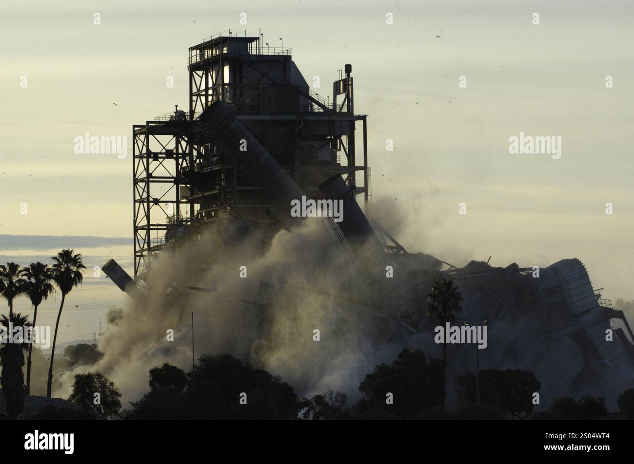 South Bay power plant, in Chula Vista, California, is imploded during ...