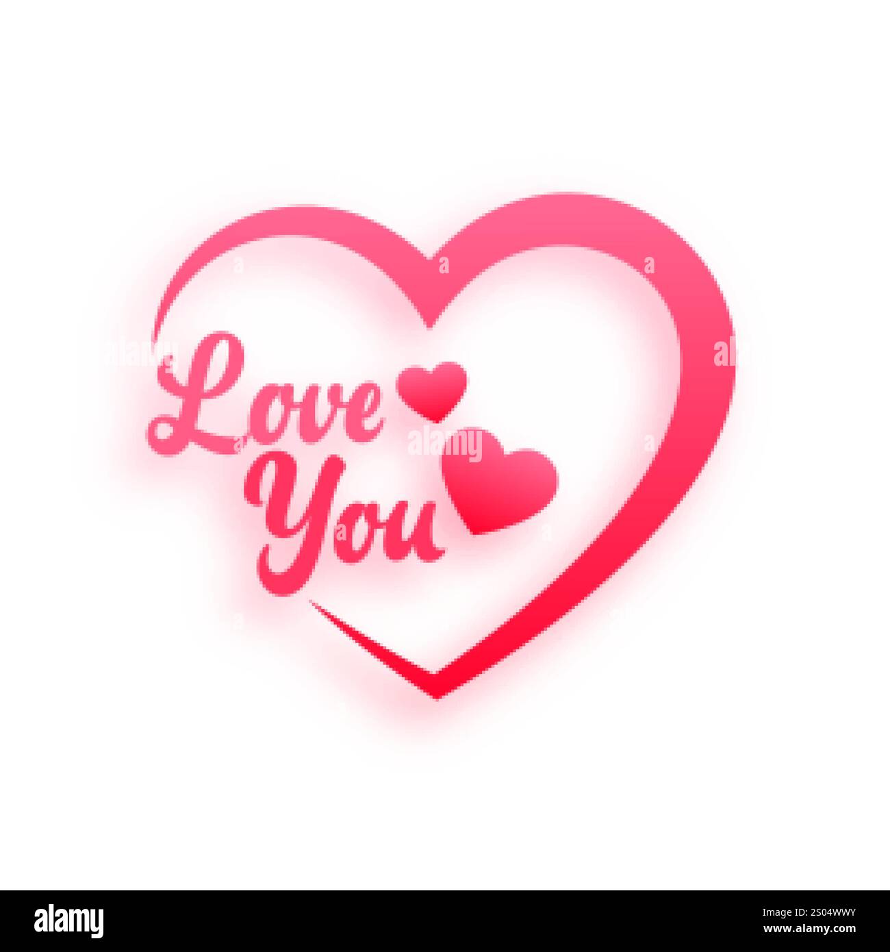 romantic love message hearts background design Stock Vector Image & Art ...