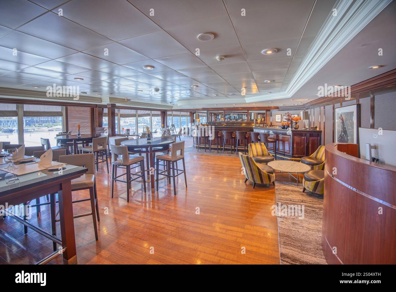 Inside the Prime C speciality restaurant on board the Azamara Quest ...