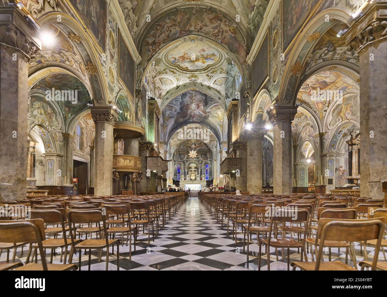 San Giovanni Battista basilic, dome of Monza, Lombardy, Italy Stock ...