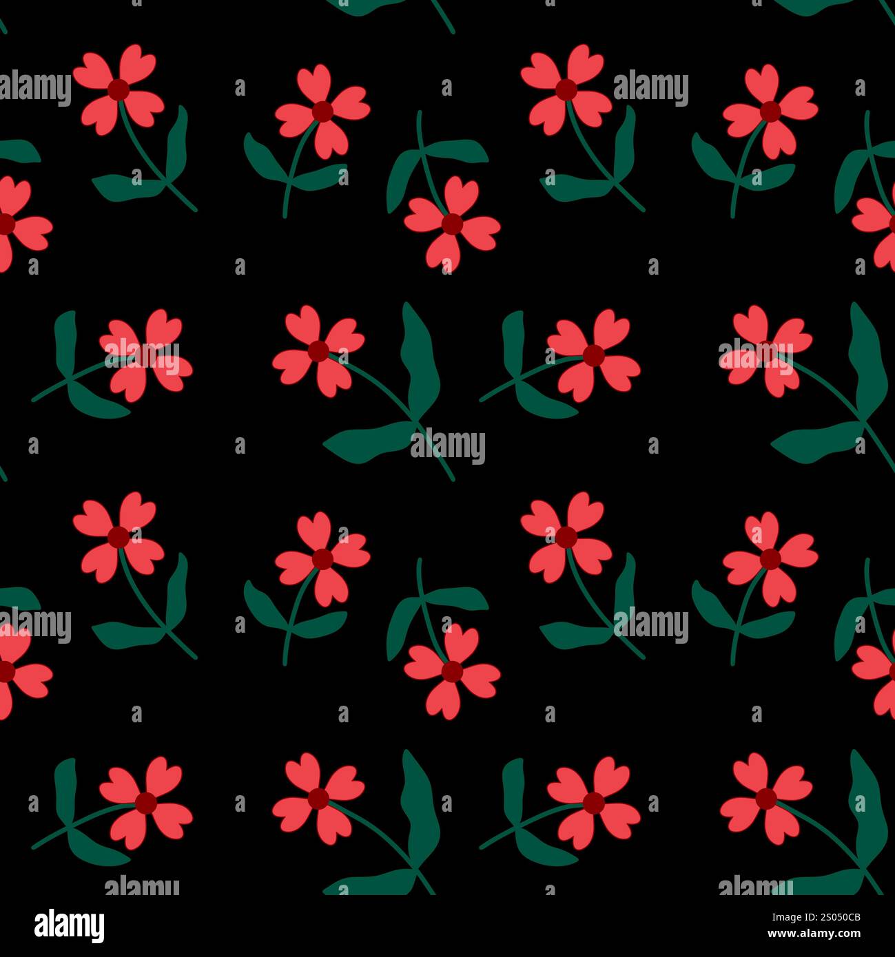 Valentine love hearts seamless 14 February pattern for wrapping paper ...