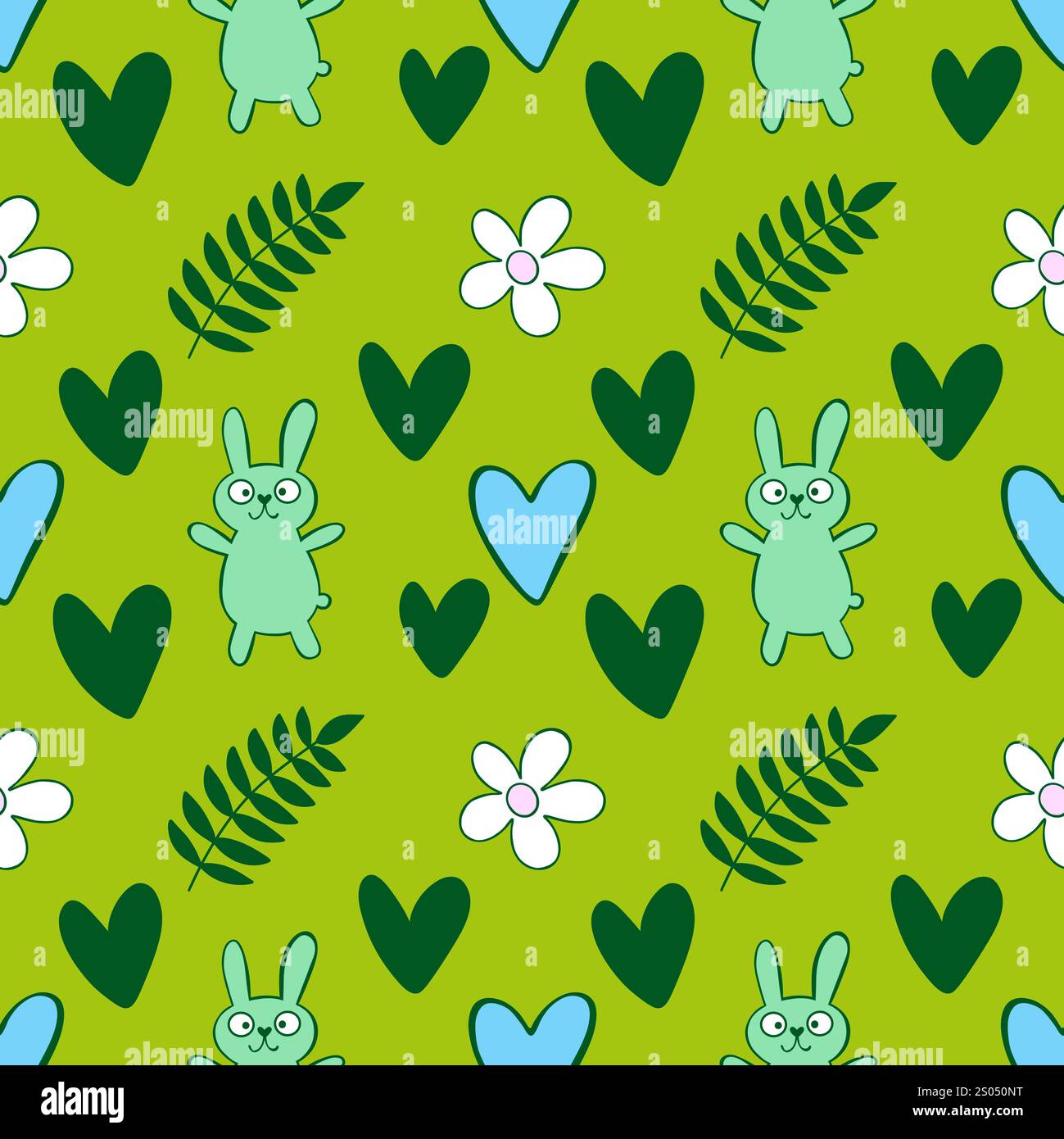 Valentine love hearts seamless 14 February pattern for wrapping paper ...