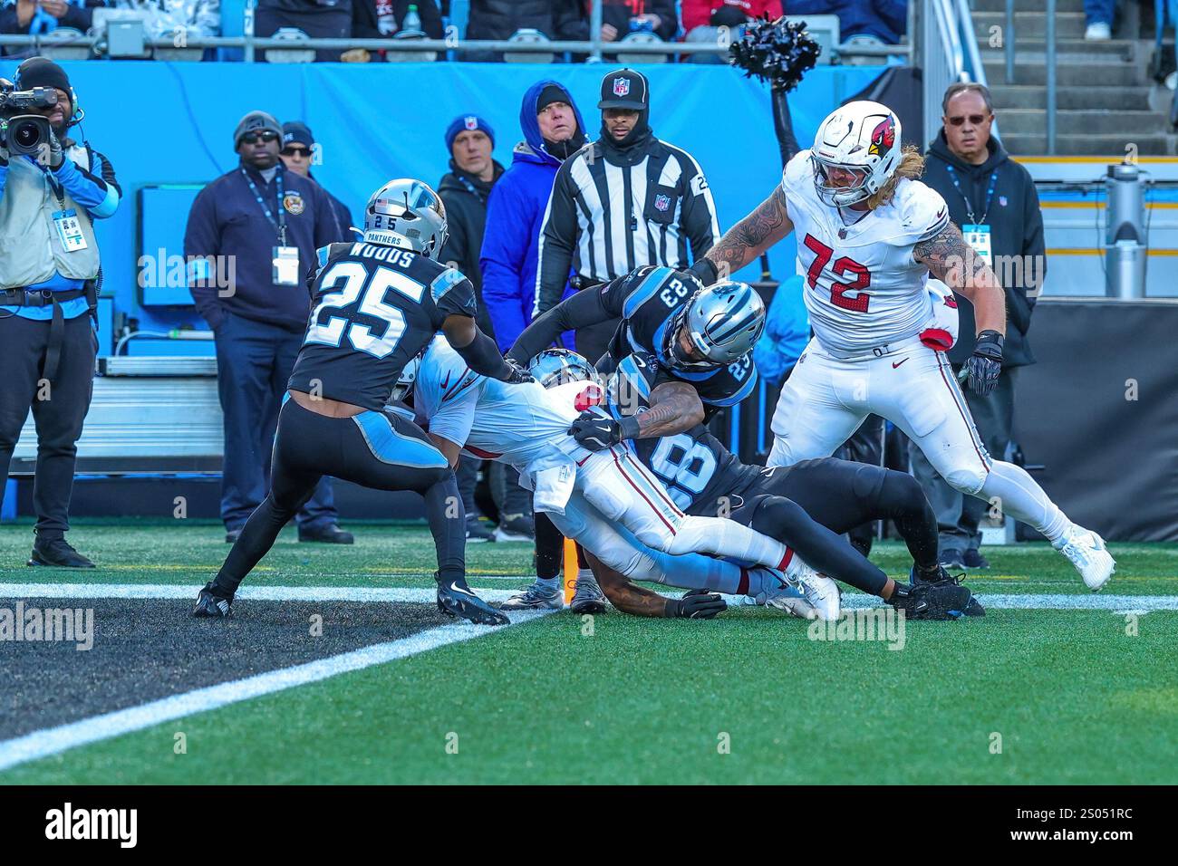 Charlotte, North Carolina, USA. 22nd Dec, 2024. Arizona Cardinals ...