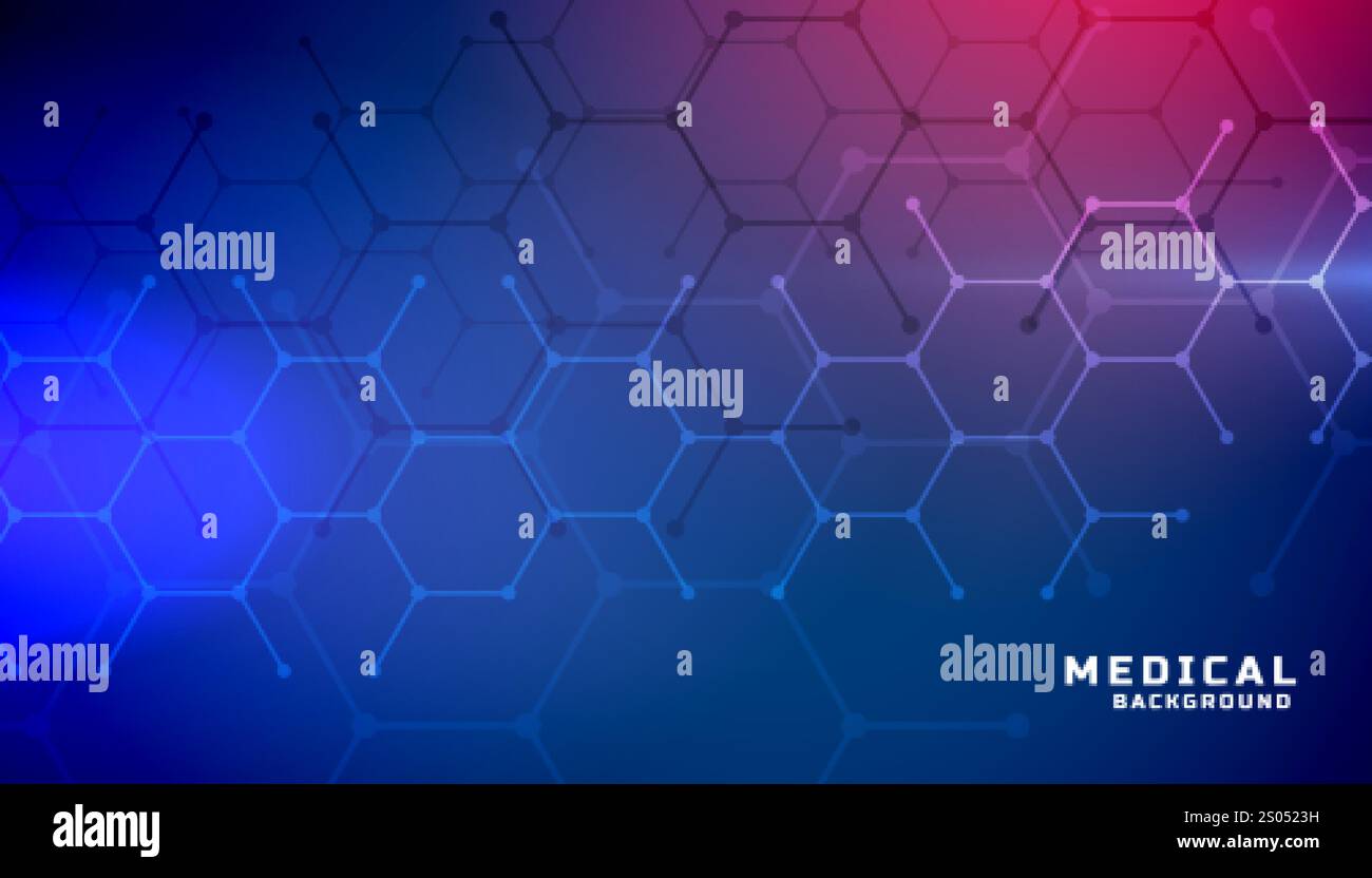 medical background with hexagonal shapes Stock Vector Image & Art - Alamy