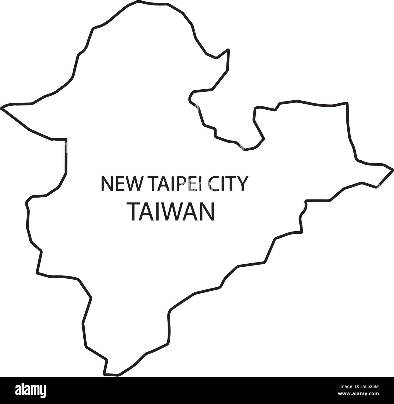 map of taipey city, taiwan vector illustration symbol design Stock ...