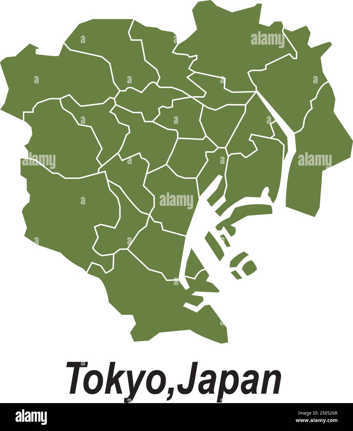 Tokyo Japan map icon vector illustration symbol design Stock Vector ...