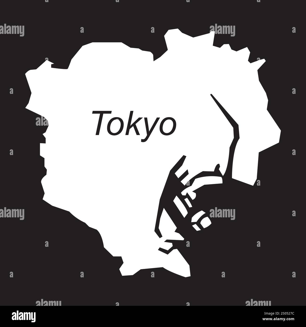 Tokyo Japan map icon vector illustration symbol design Stock Vector ...
