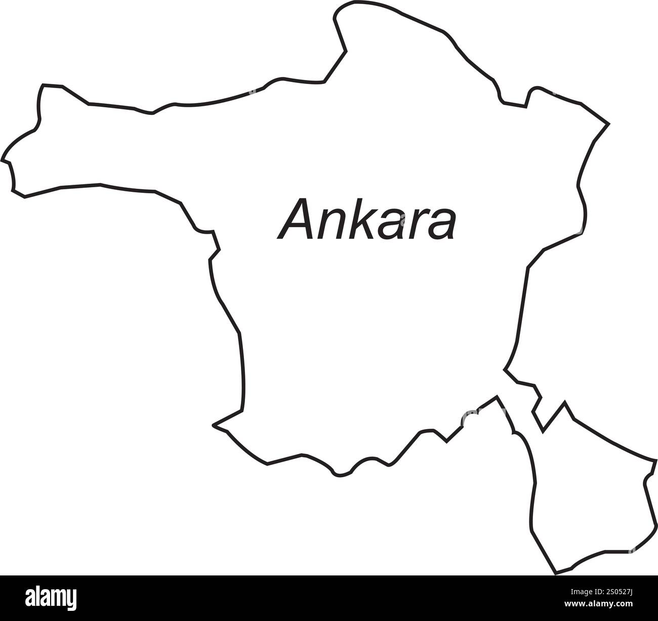 Ankara city map, Turkey vector illustration symbol design Stock Vector ...