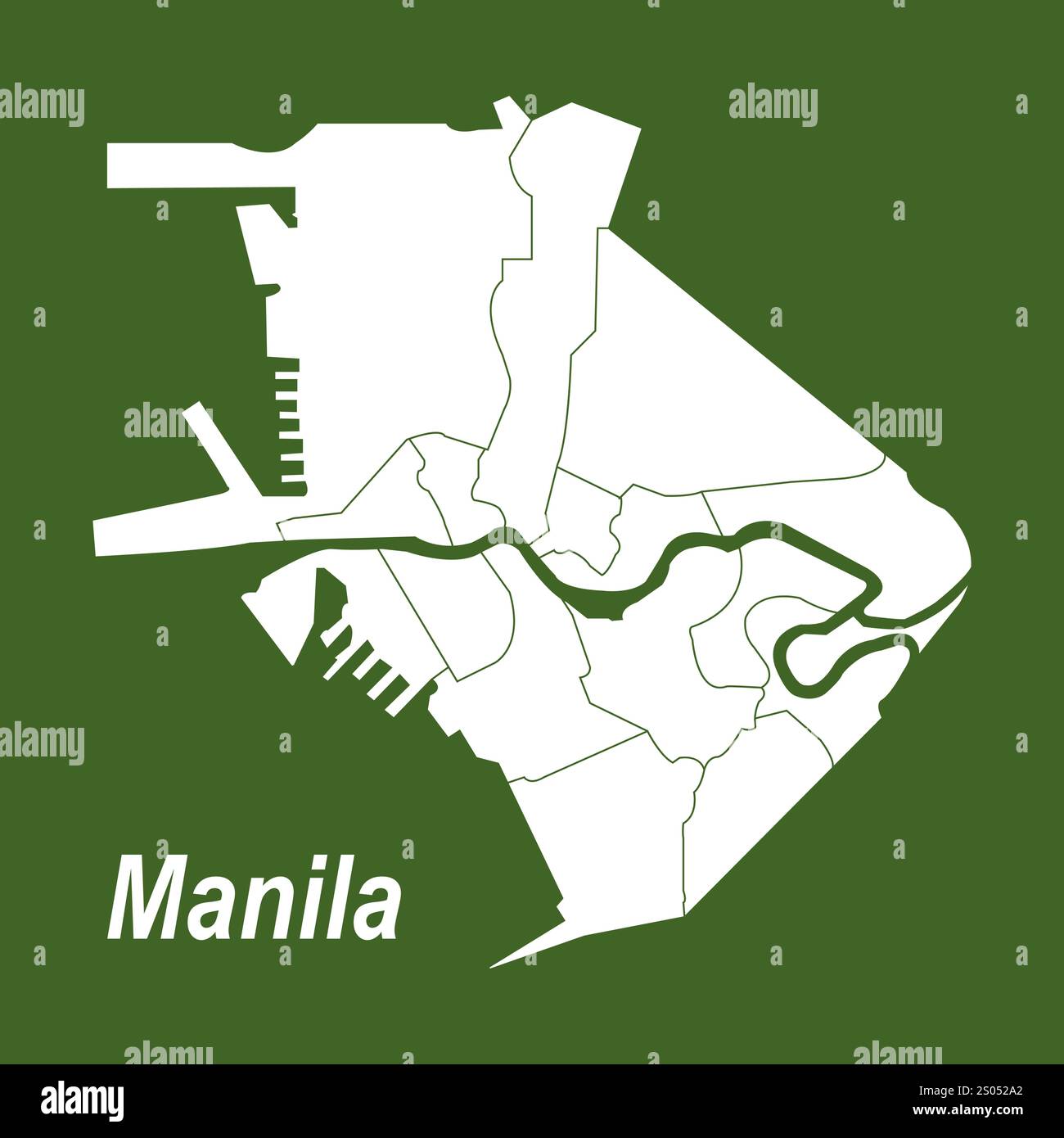 manila city map icon vector illustration symbol design Stock Vector ...