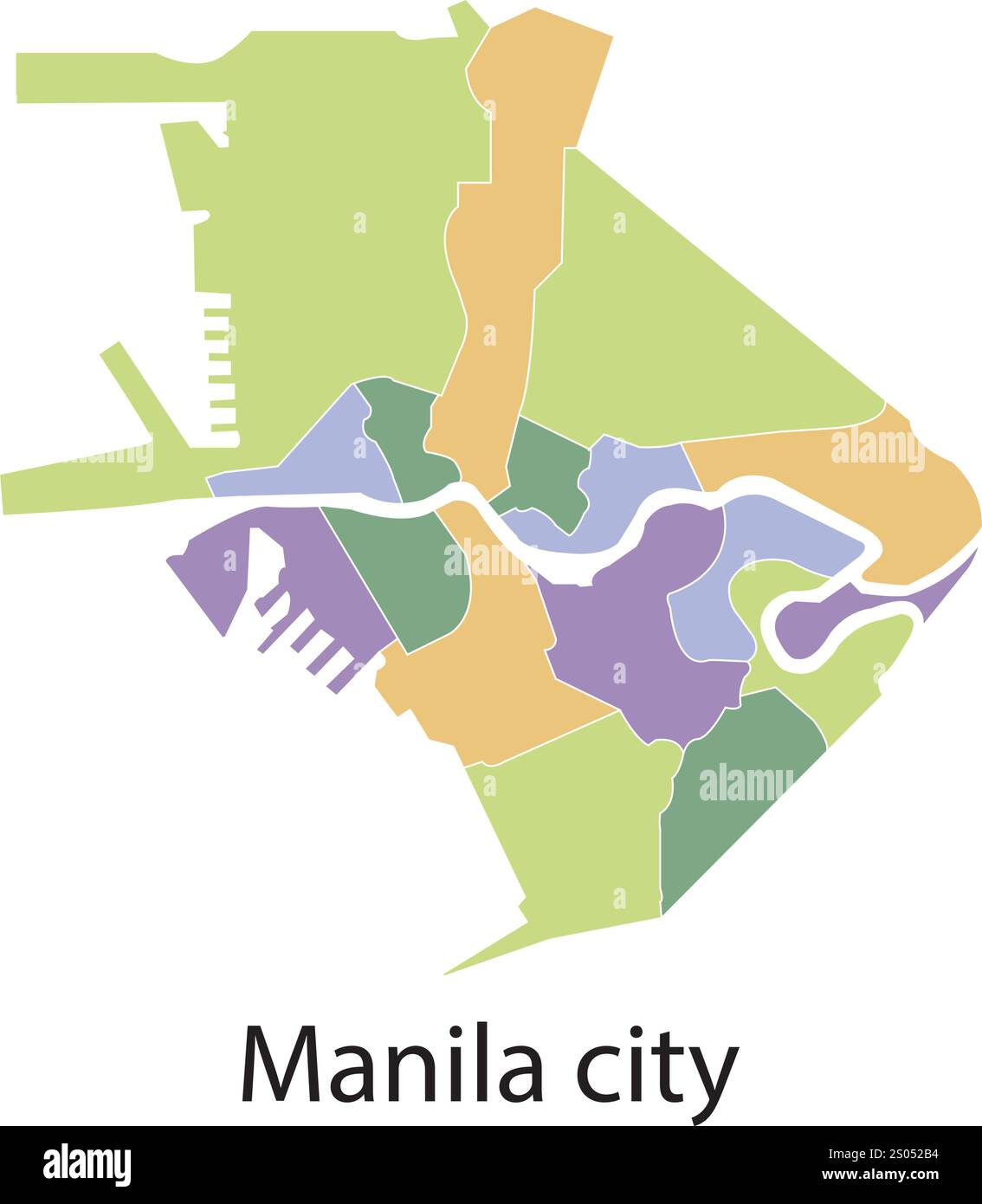 Manila map Cut Out Stock Images & Pictures - Alamy