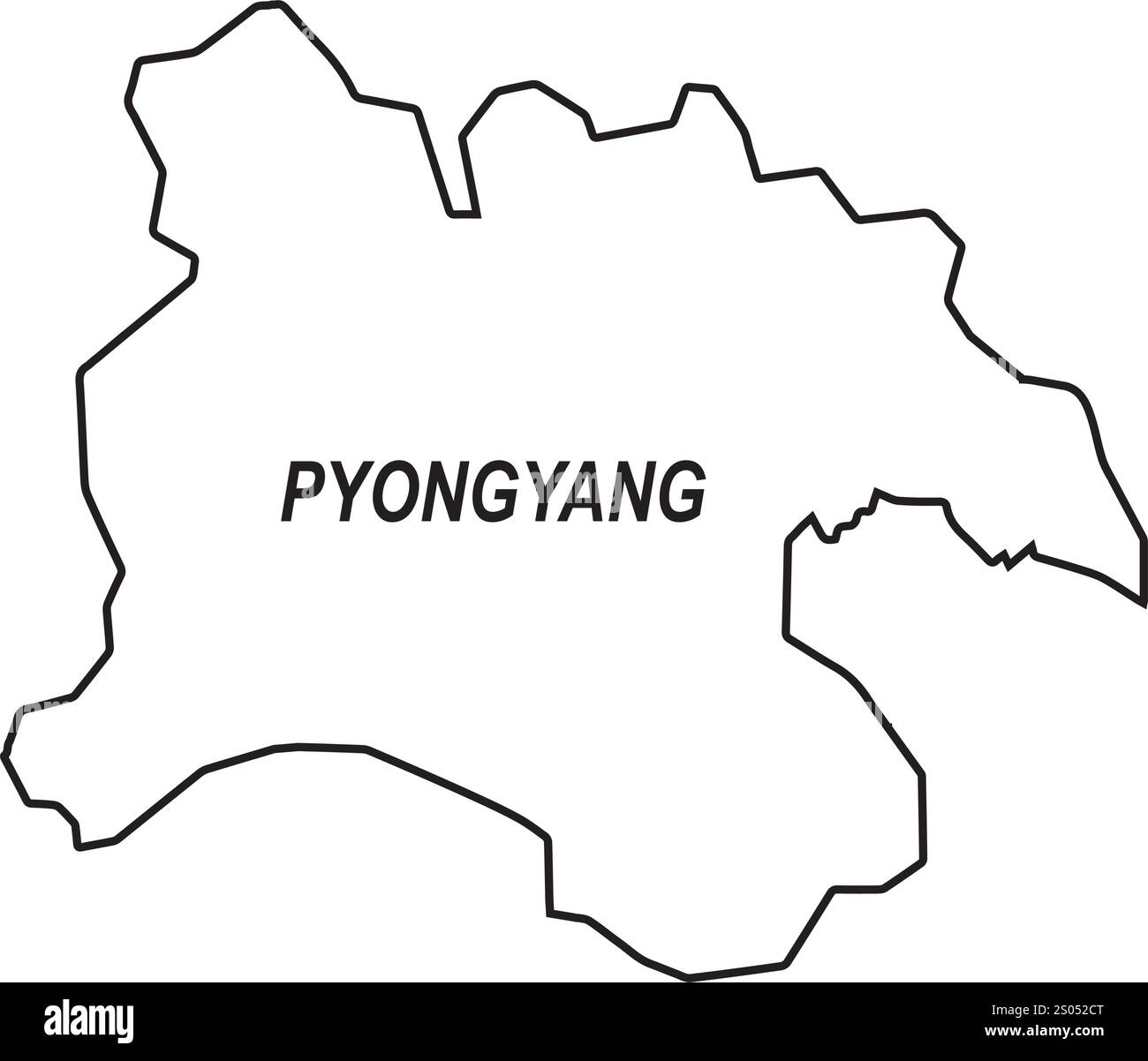 Map of Pyongyang city, North Korea vector illustration design Stock ...