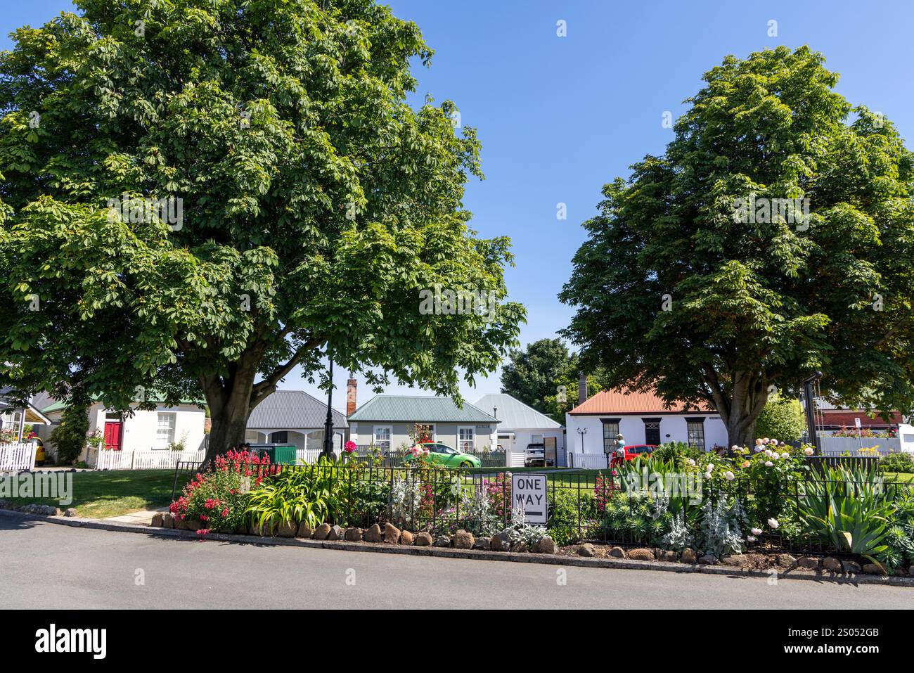 Arthur Circus Battery Point Hobart, village green with plants and ...