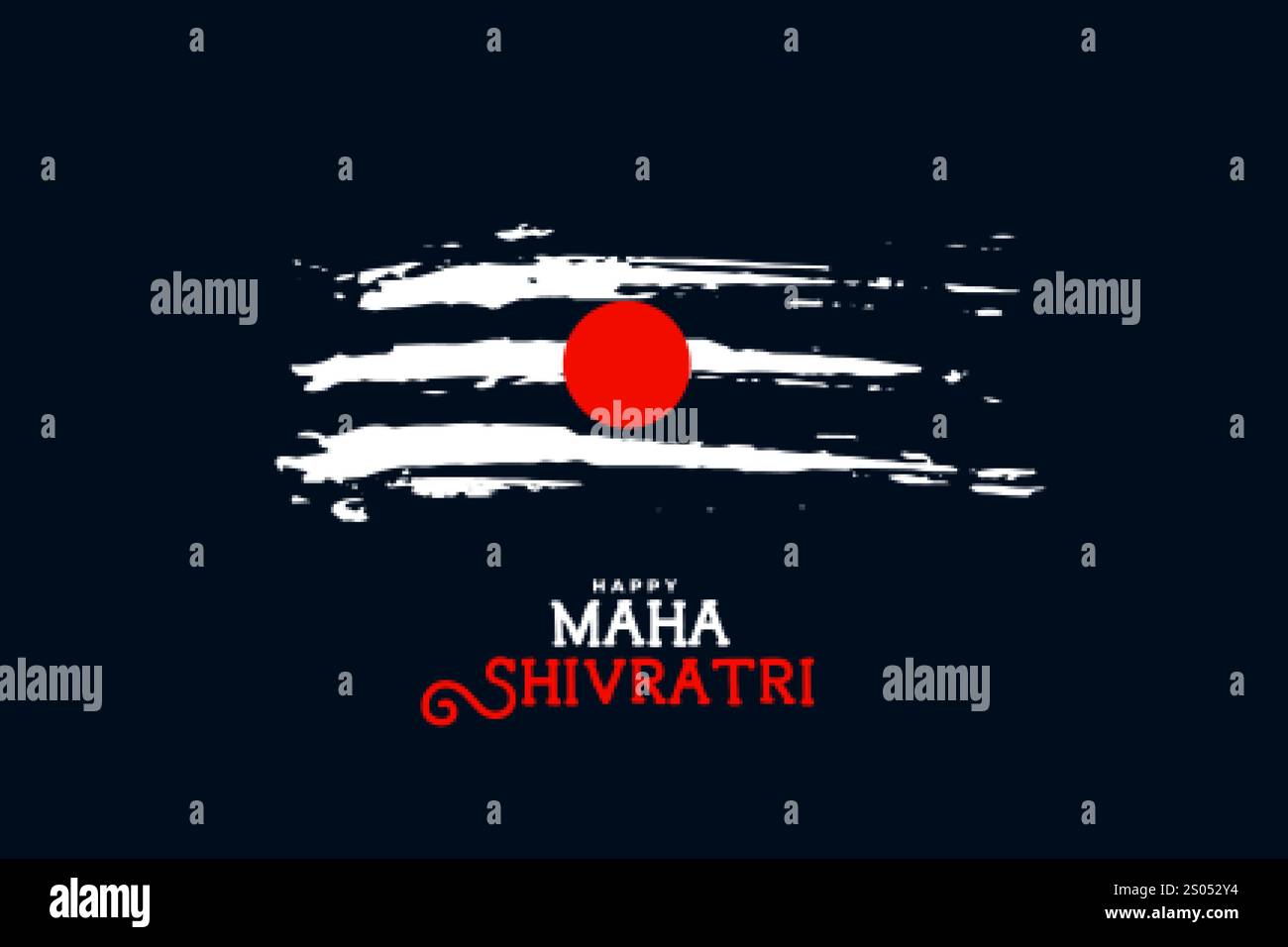 lord shiva tika background for maha shivratri festival Stock Vector ...