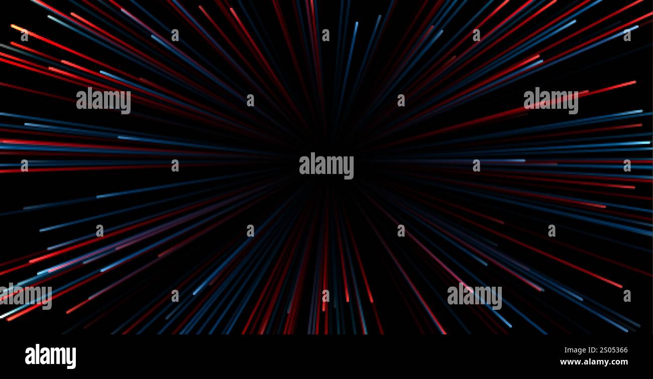 zoom light rays speed background Stock Vector Image & Art - Alamy