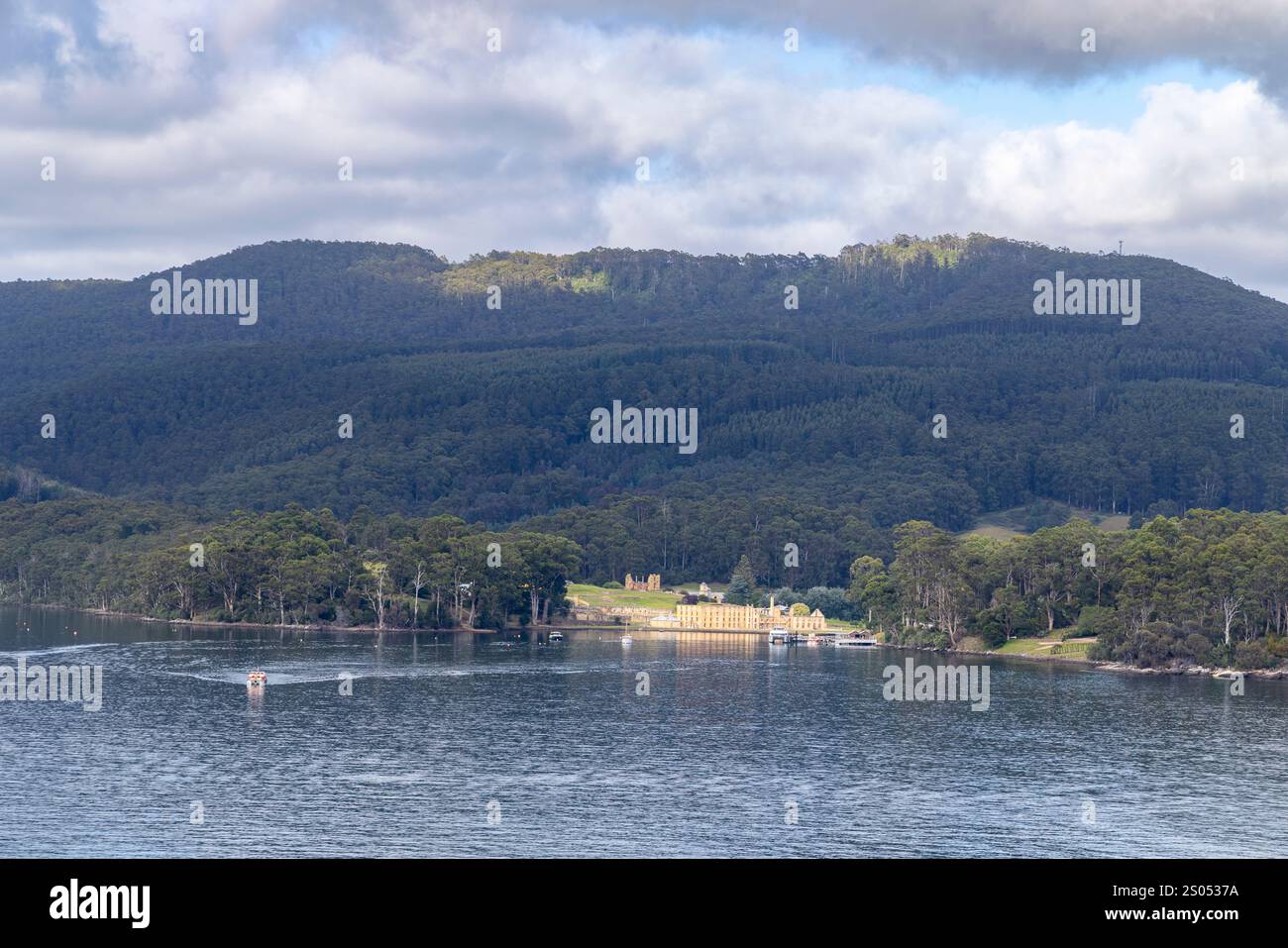 Port Arthur Tasmania, historic convict penal colony site with ...