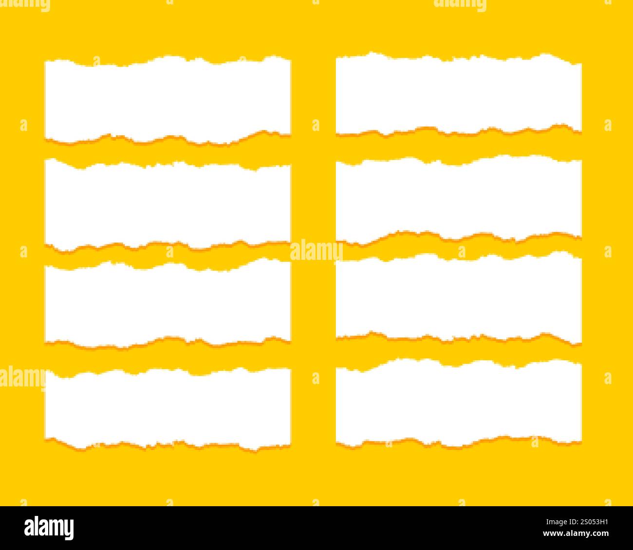 torn ripper paper sheet textures set of eight Stock Vector Image & Art ...