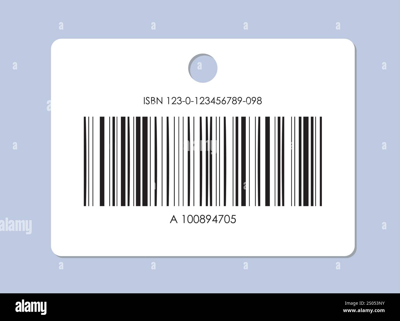 Barcode or qr code. Rectangle tag with code for scanning. Paper label ...