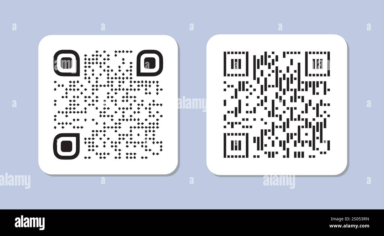 Barcode or qr code. Rectangle tag with code for scanning. Cashless ...