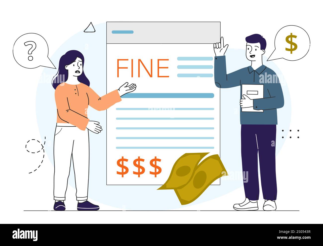 Penalty notice charge ticket Stock Vector Images - Alamy