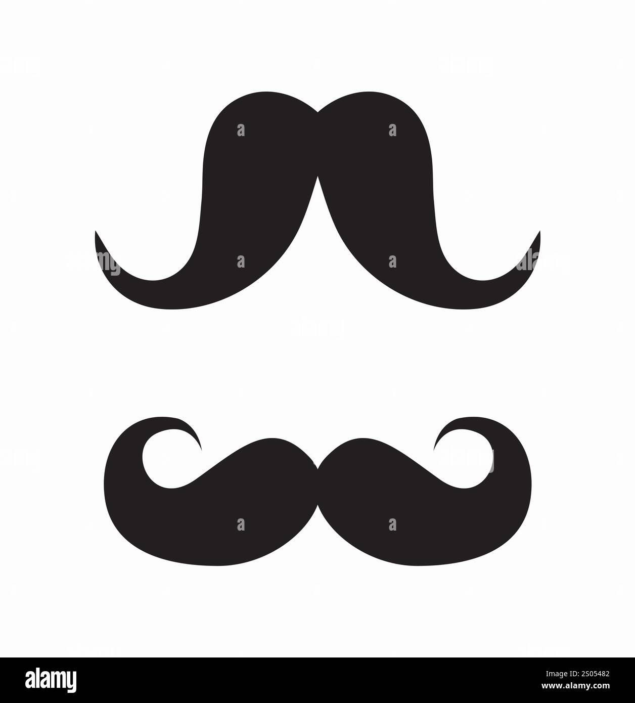 Moustache icon set. Pack of mustaches. Facial hairs for creating ...