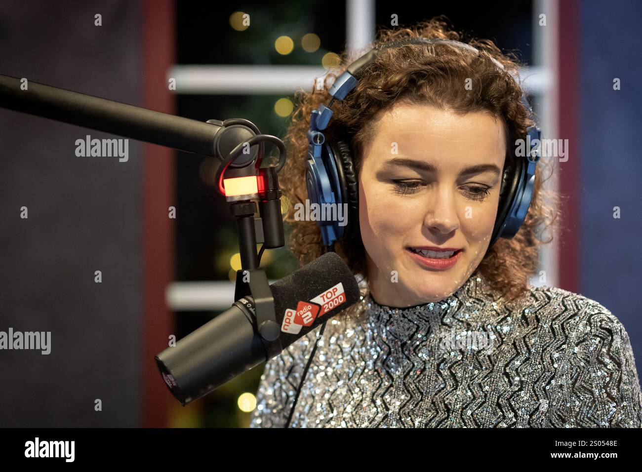HILVERSUM - DJ Desiree van der Heiden during the start of the Top 2000 ...