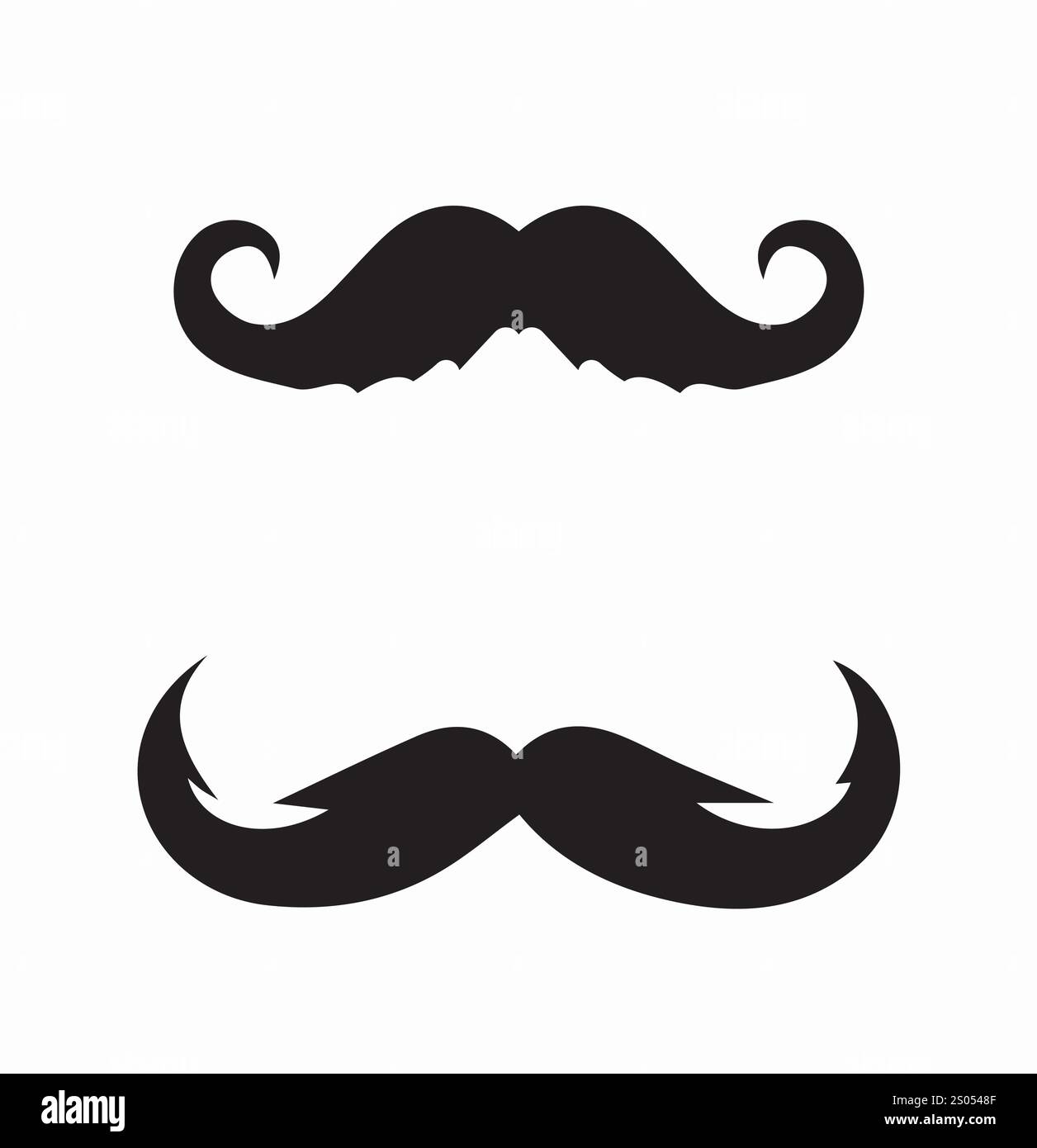Moustache icon set. Pack of mustaches. Facial hairs for creating ...