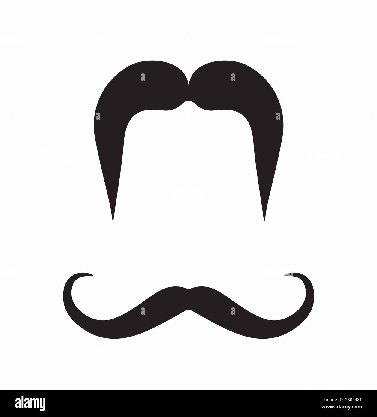 Moustache icon set. Pack of mustaches. Facial hairs for creating ...