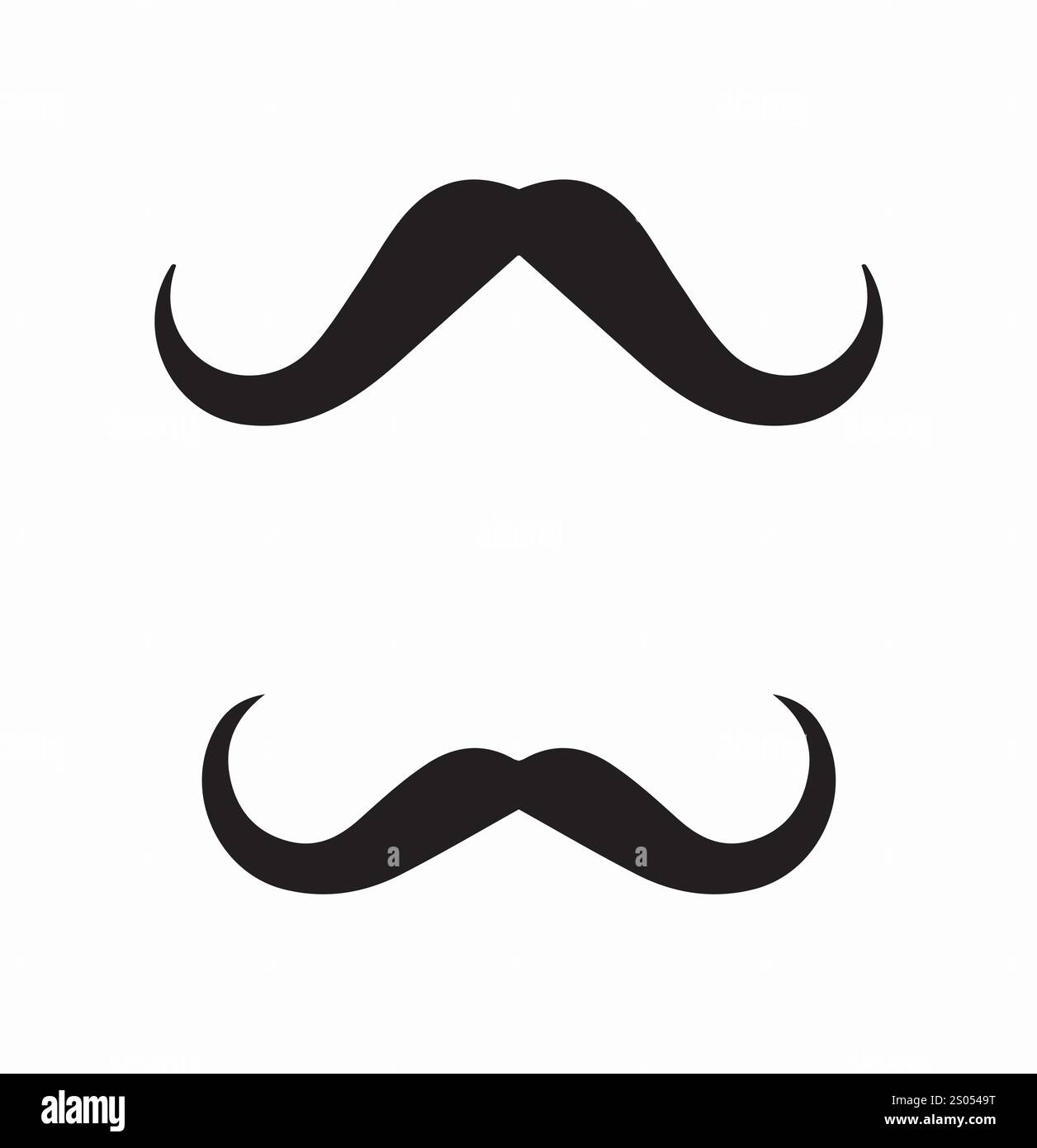 Moustache icon set. Pack of mustaches. Facial hairs for creating ...
