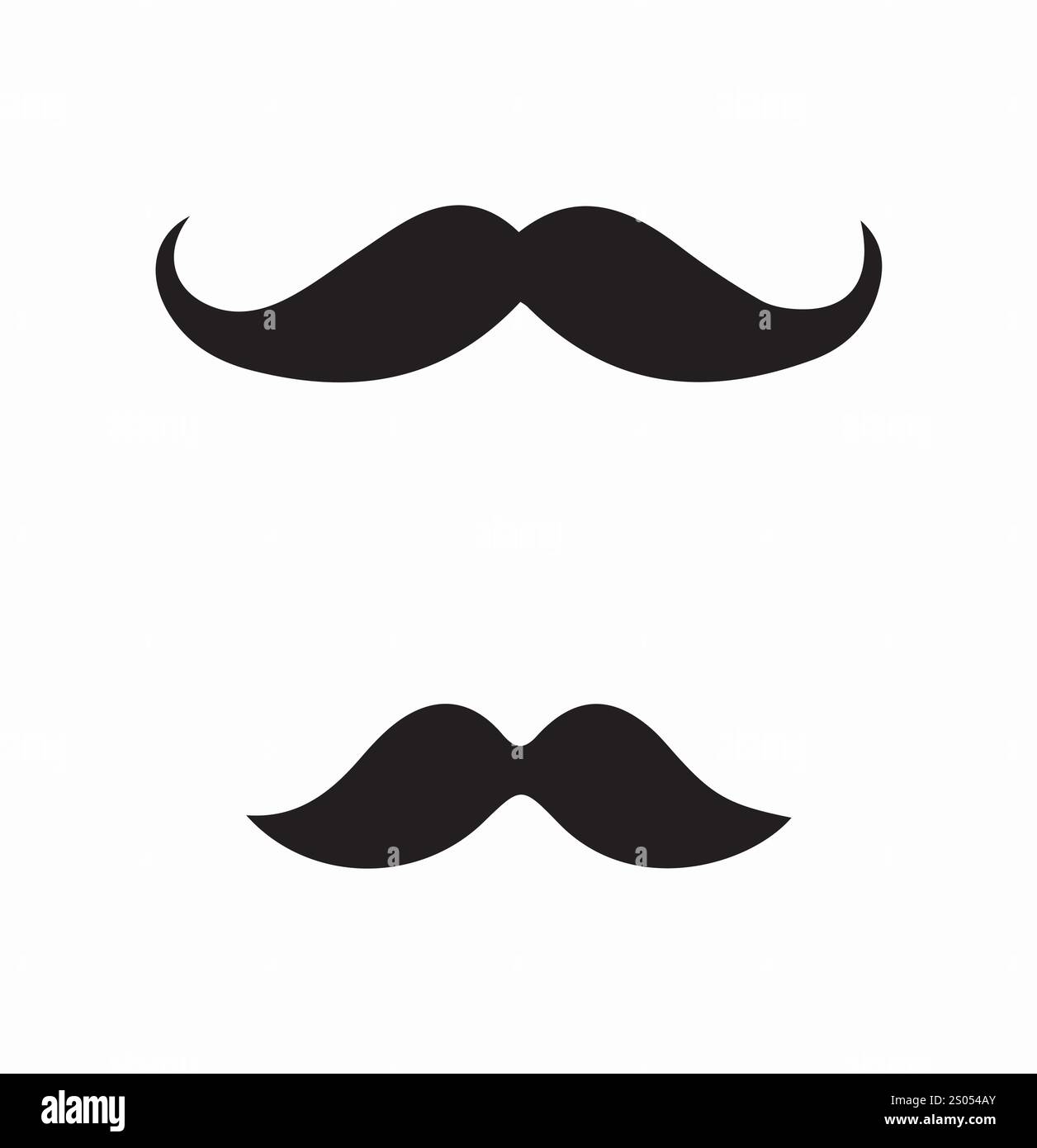 Moustache icon set. Pack of mustaches. Facial hairs for creating ...