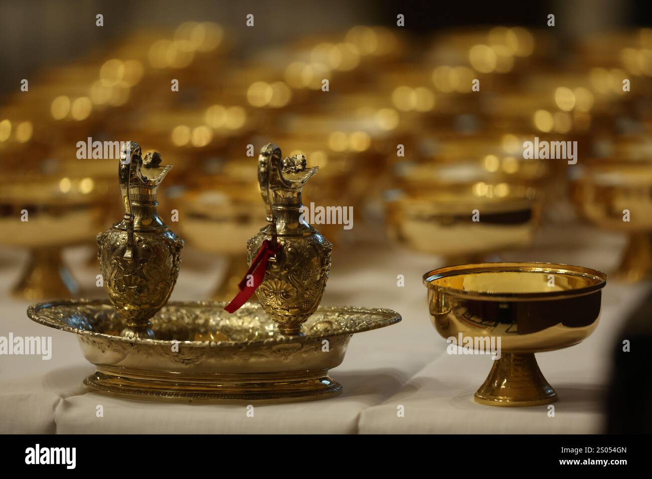 Vatican City, Italy 24.12.2024 : First Communion Chalices for Christmas ...