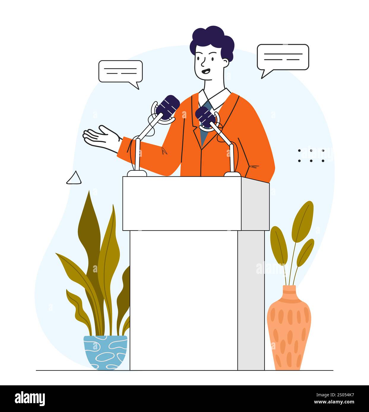 Political debate line simple hi-res stock photography and images - Alamy