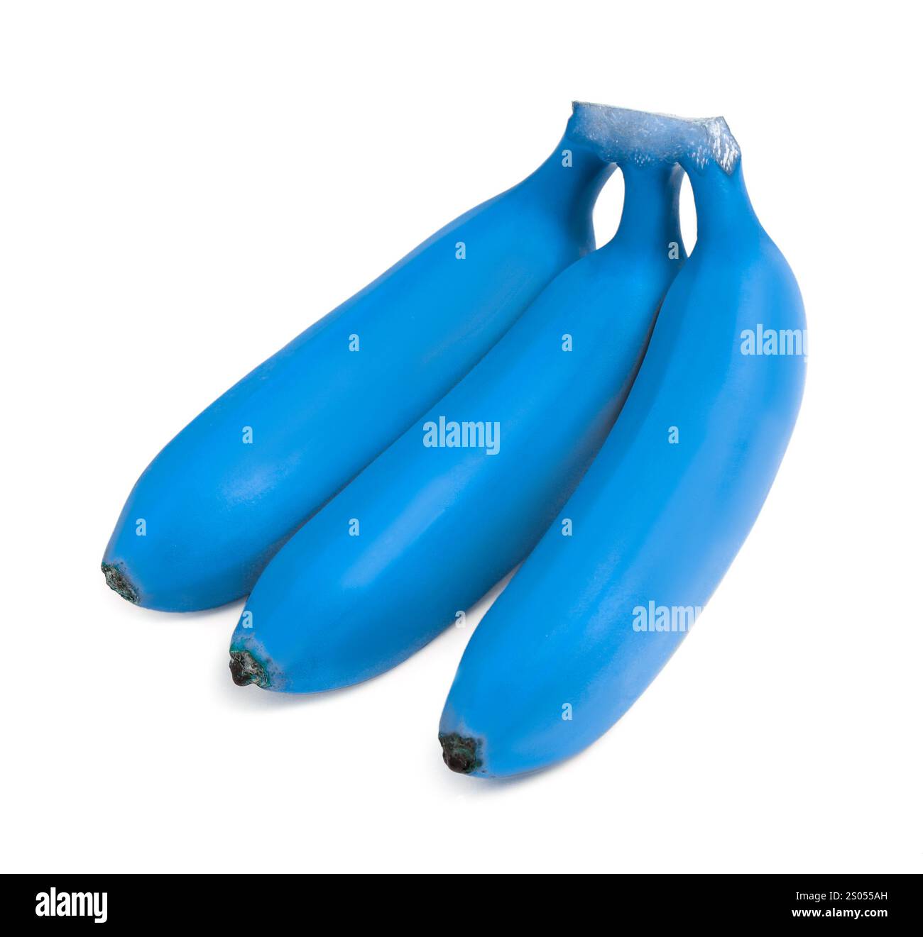 Bunch of light blue bananas on white background Stock Photo - Alamy