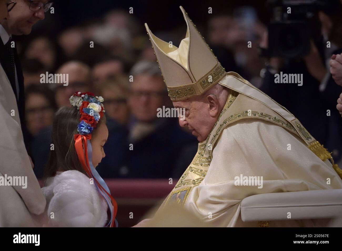 Vatican City State, Vatican City. 24th Dec, 2024. Pope Francis presides ...