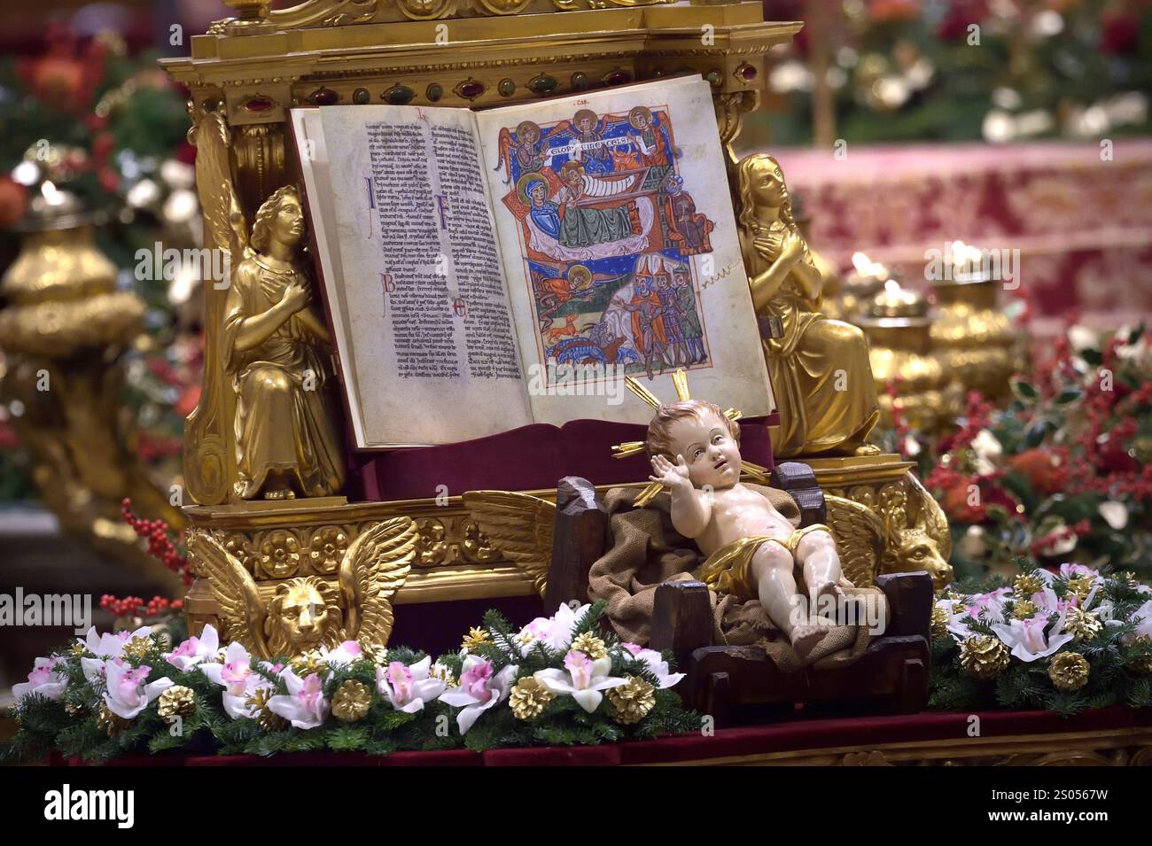 Vatican City State, Vatican City. 24th Dec, 2024. Pope Francis presides ...