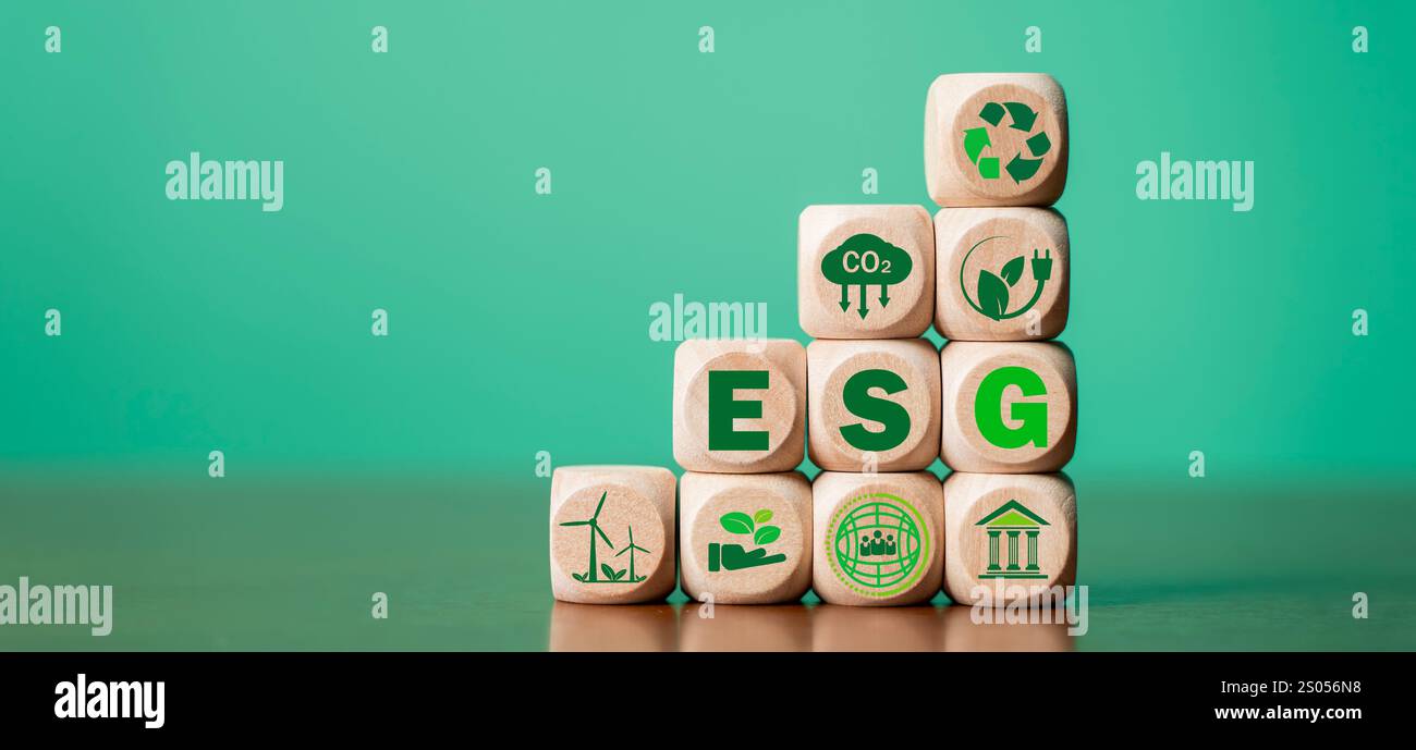 ESG concept of environmental, social and governance. Sustainable ...