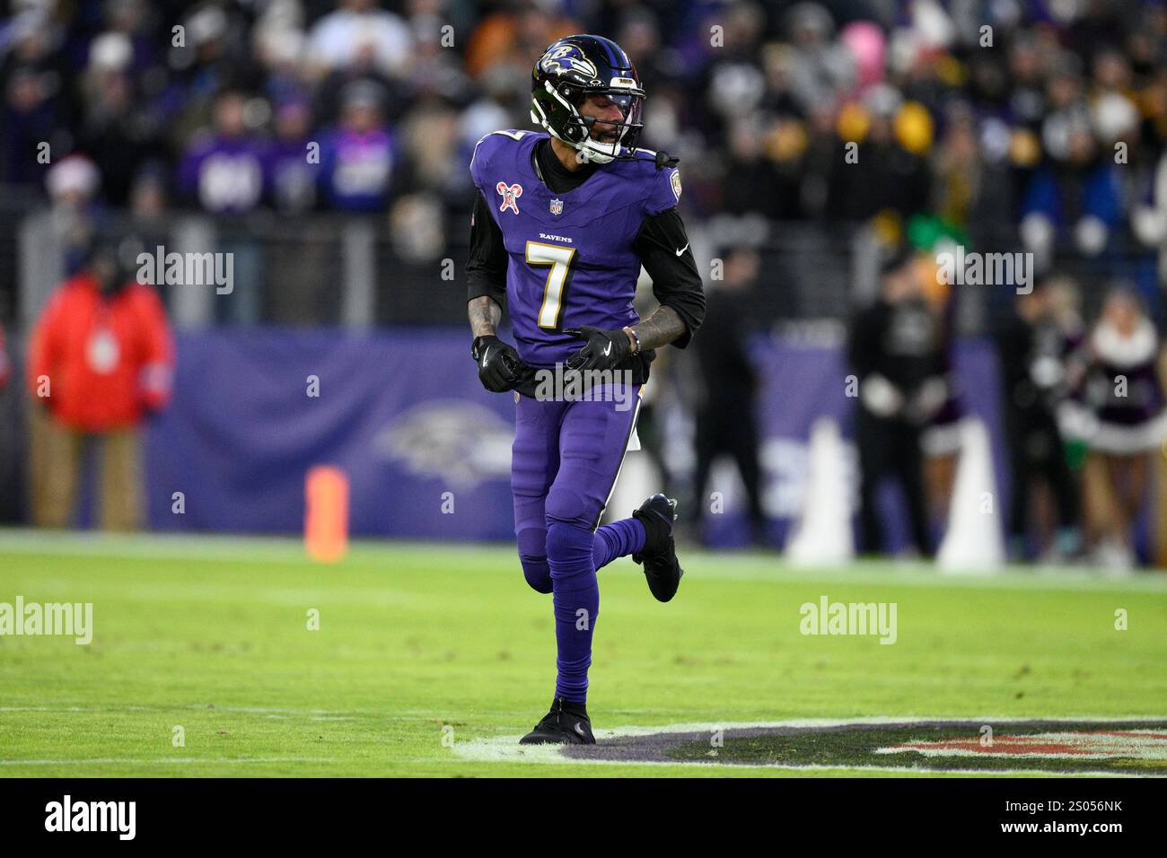 Baltimore Ravens wide receiver Rashod Bateman (7) in action during the ...